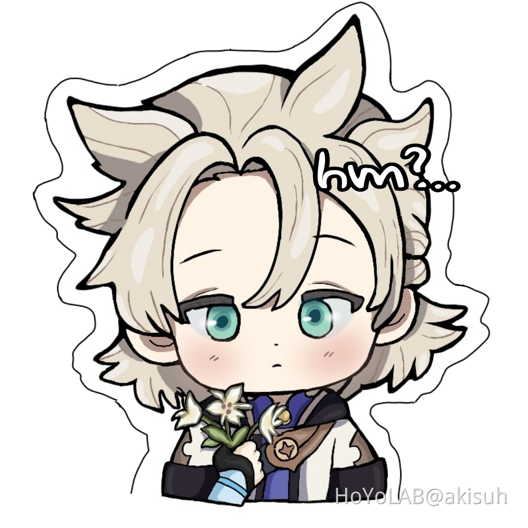 Albedo sticker Genshin Impact | HoYoLAB