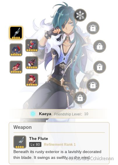 I have my DPS build Kaeya ready for tommorrow Genshin Impact | HoYoLAB