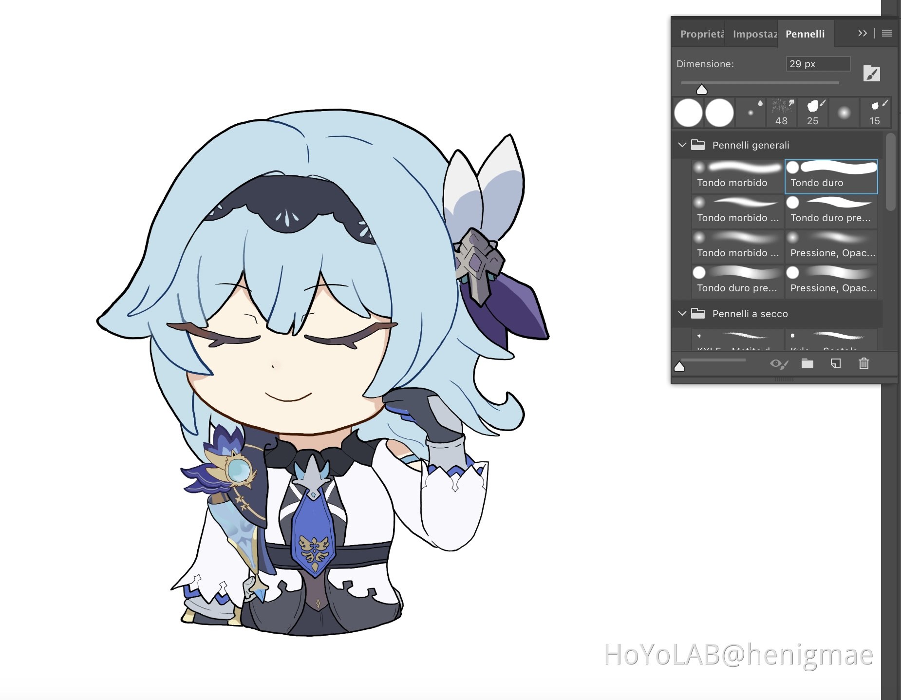 Confident Eula sticker Genshin Impact | HoYoLAB