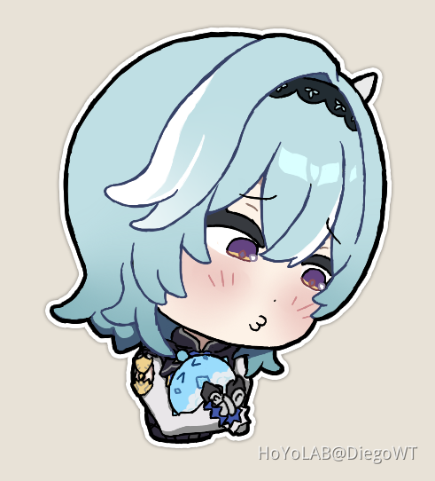 Eula Sticker: Timid Genshin Impact | HoYoLAB