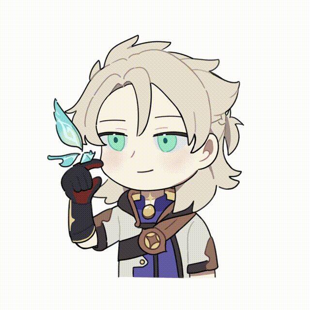 Albedo with Anemo crystalfly Genshin Impact | HoYoLAB