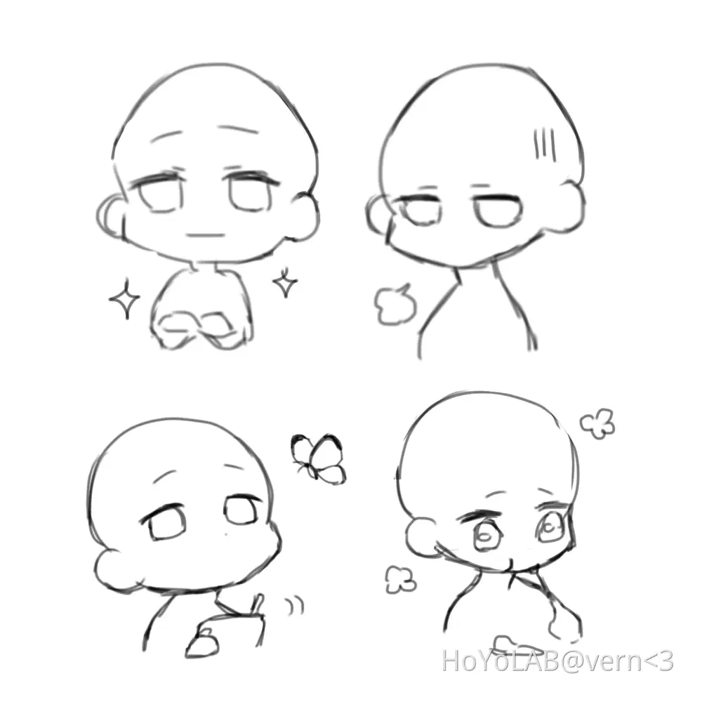 tired chibi expression
