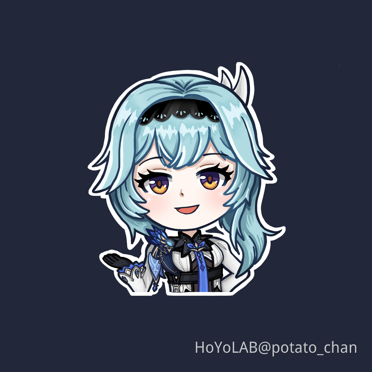 Eula Sticker: "Well done" Genshin Impact | HoYoLAB