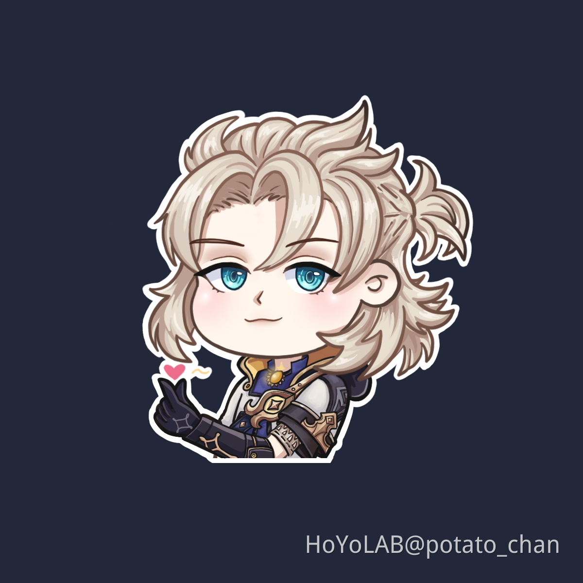 Albedo Sticker: " " Genshin Impact | HoYoLAB