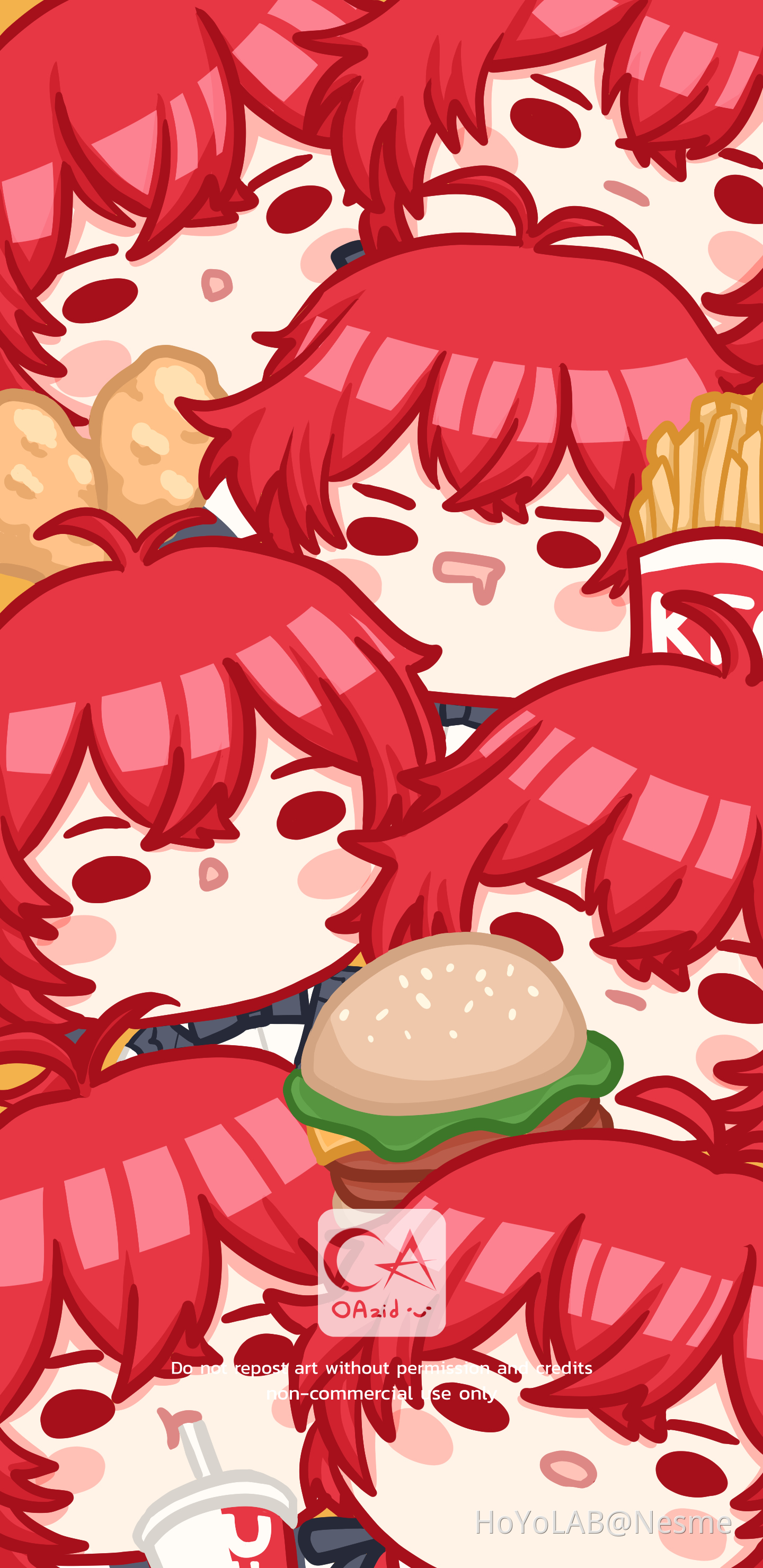 Wallpaper - Diluc & Noelle KFC Skin Genshin Impact | HoYoLAB