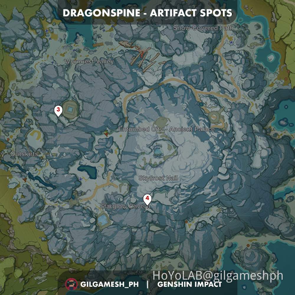 Artifact Route - Dragonspine Genshin Impact | HoYoLAB