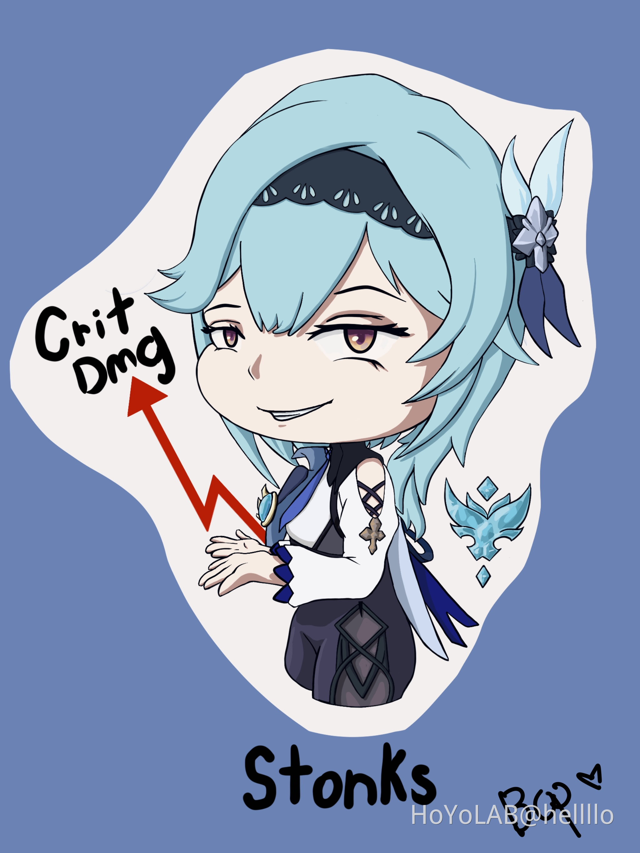 Stonks Sticker Genshin Impact | HoYoLAB