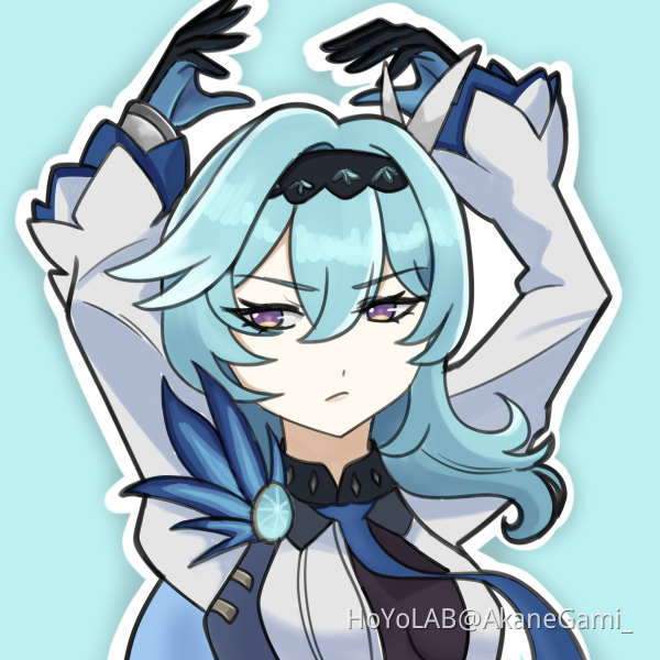 Eula sticker (3) Genshin Impact | HoYoLAB
