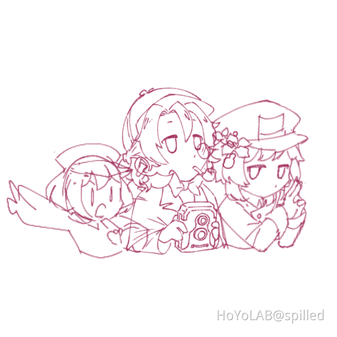 "Susbedo and His Crew are on the Hunt!" Albedo Sticker Submission 2 ...