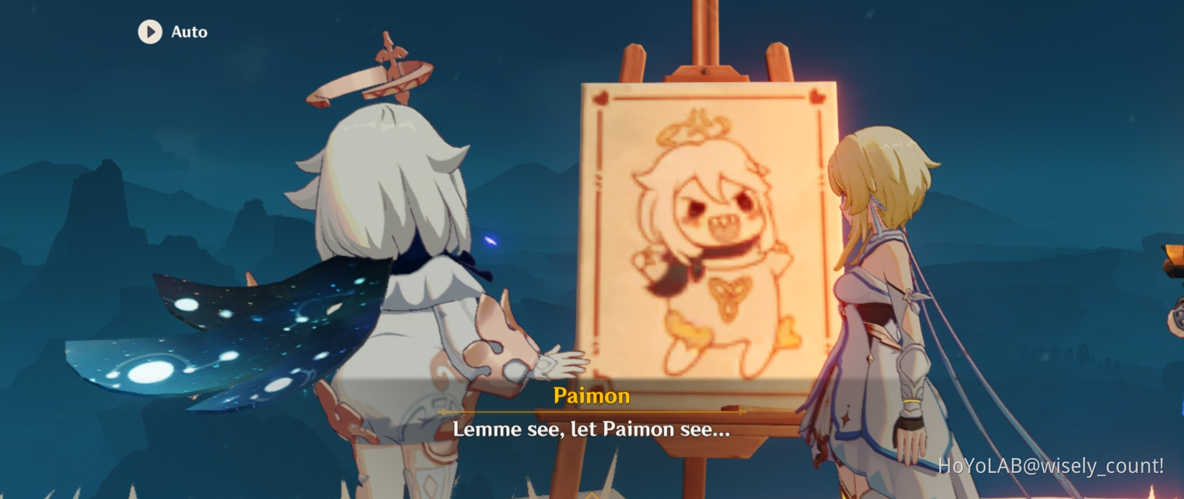 Paimon painting by traveler Genshin Impact | HoYoLAB