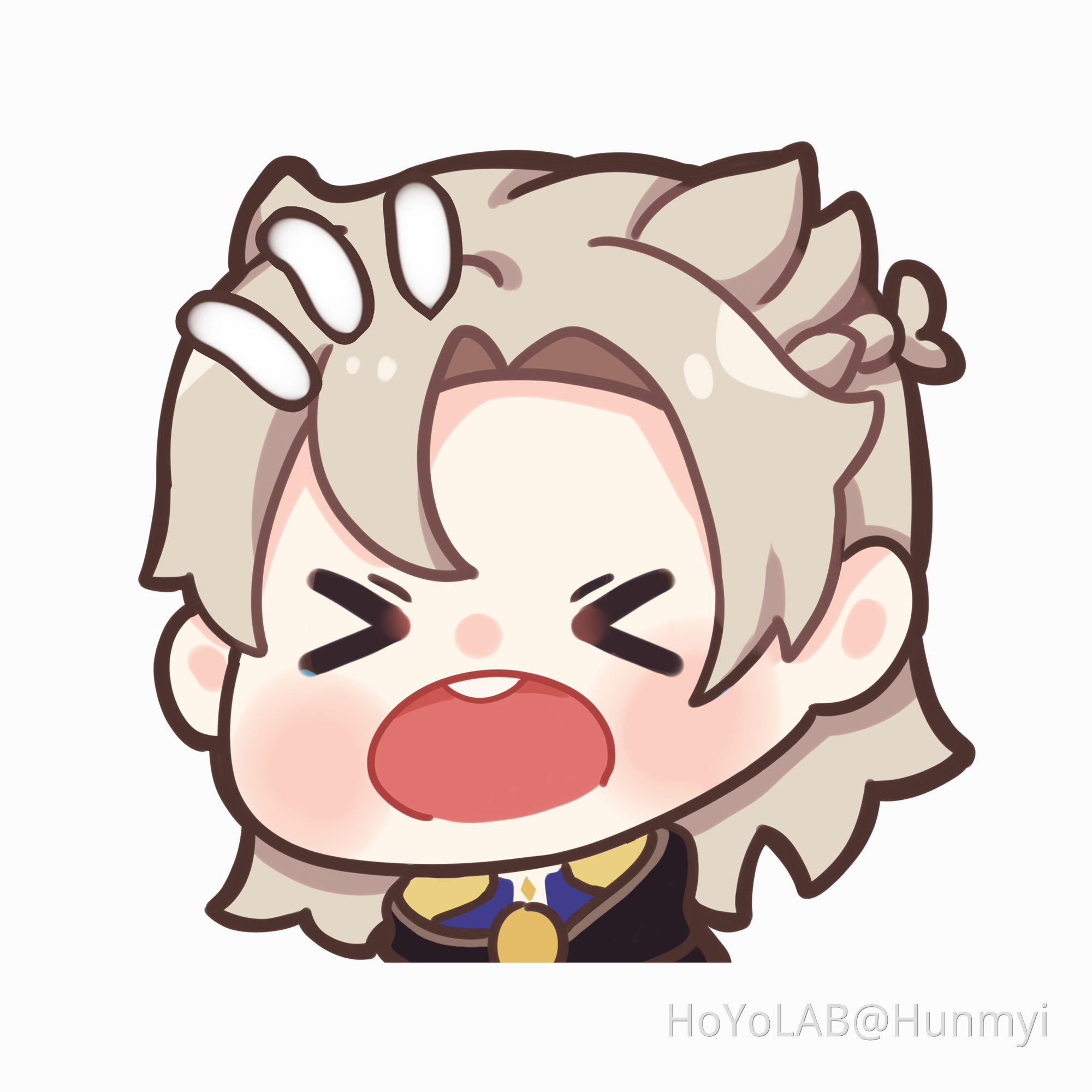 Sticker Albedo Awww Genshin Impact | HoYoLAB