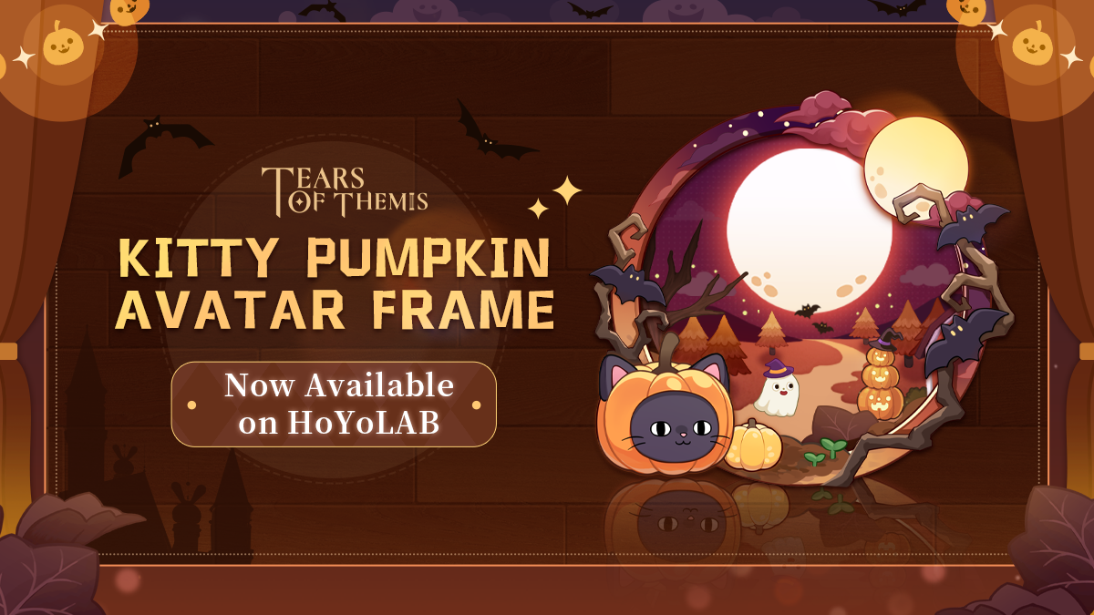 🐱Kitty Pumpkin Custom Avatar Frame Available Tears of Themis | HoYoLAB