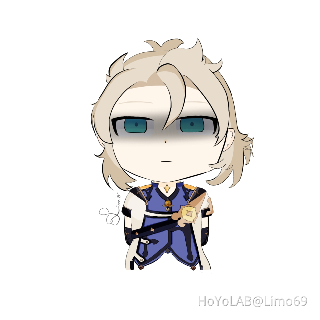 Albedo Chibi Sticker - Kreideprinz Event Entry Genshin Impact | HoYoLAB