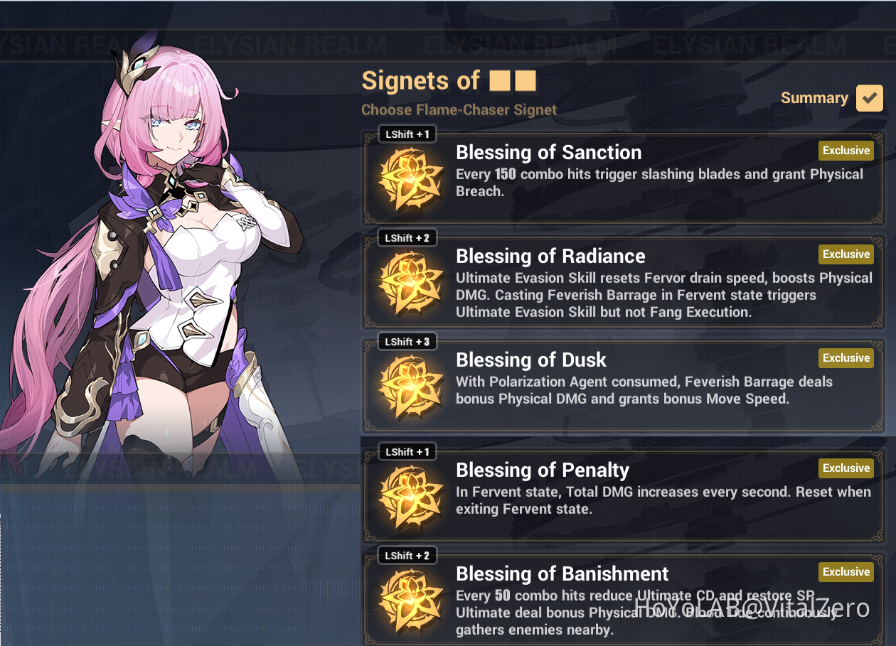 Vayan escogiendo su mejor signet para Violet Executer Honkai Impact 3rd ...