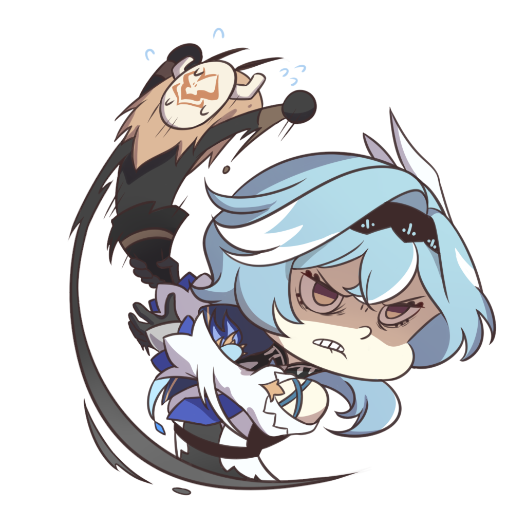 Eula's Sticker "Angry! This is my revenge !" Genshin Impact | HoYoLAB