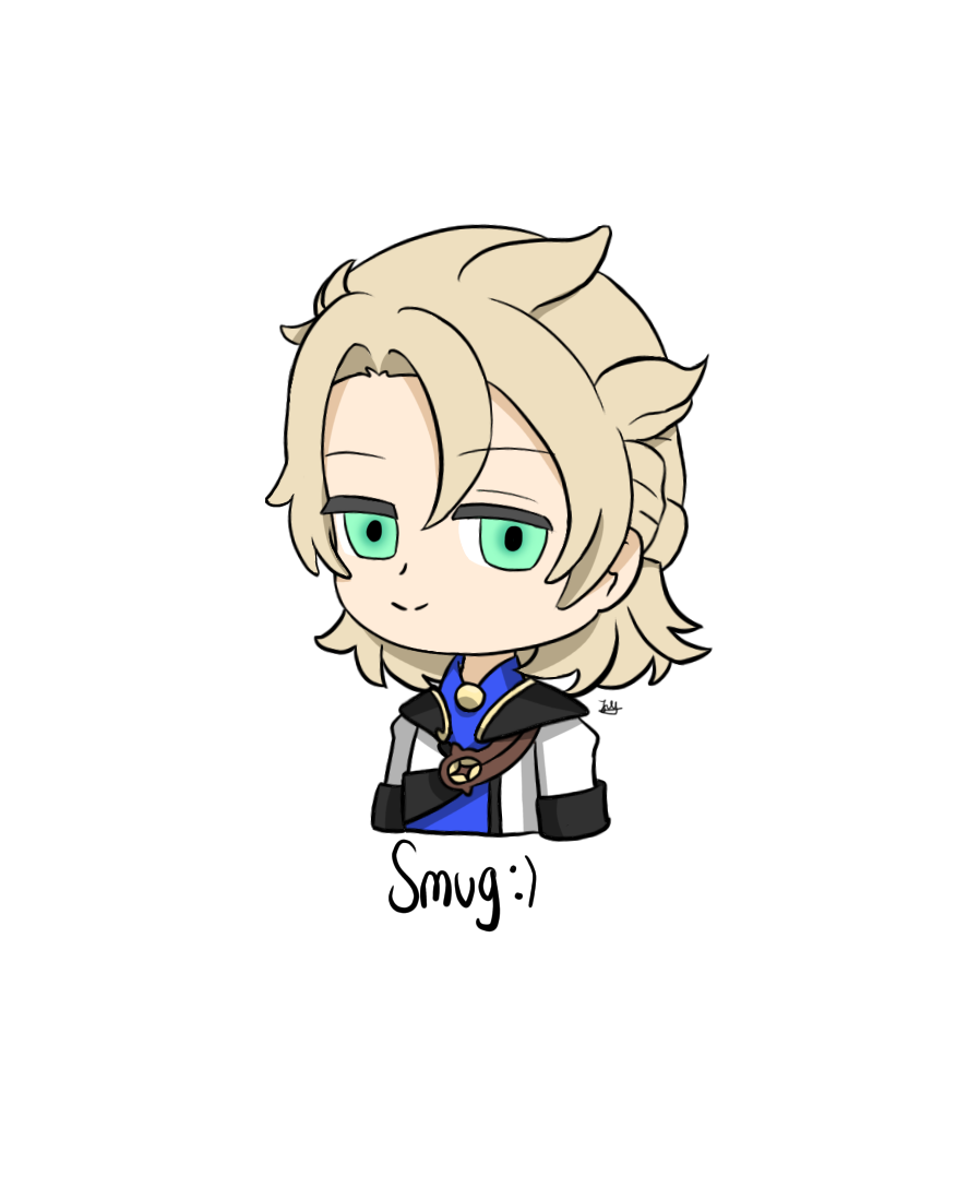 Smug Albedo Genshin Impact | HoYoLAB