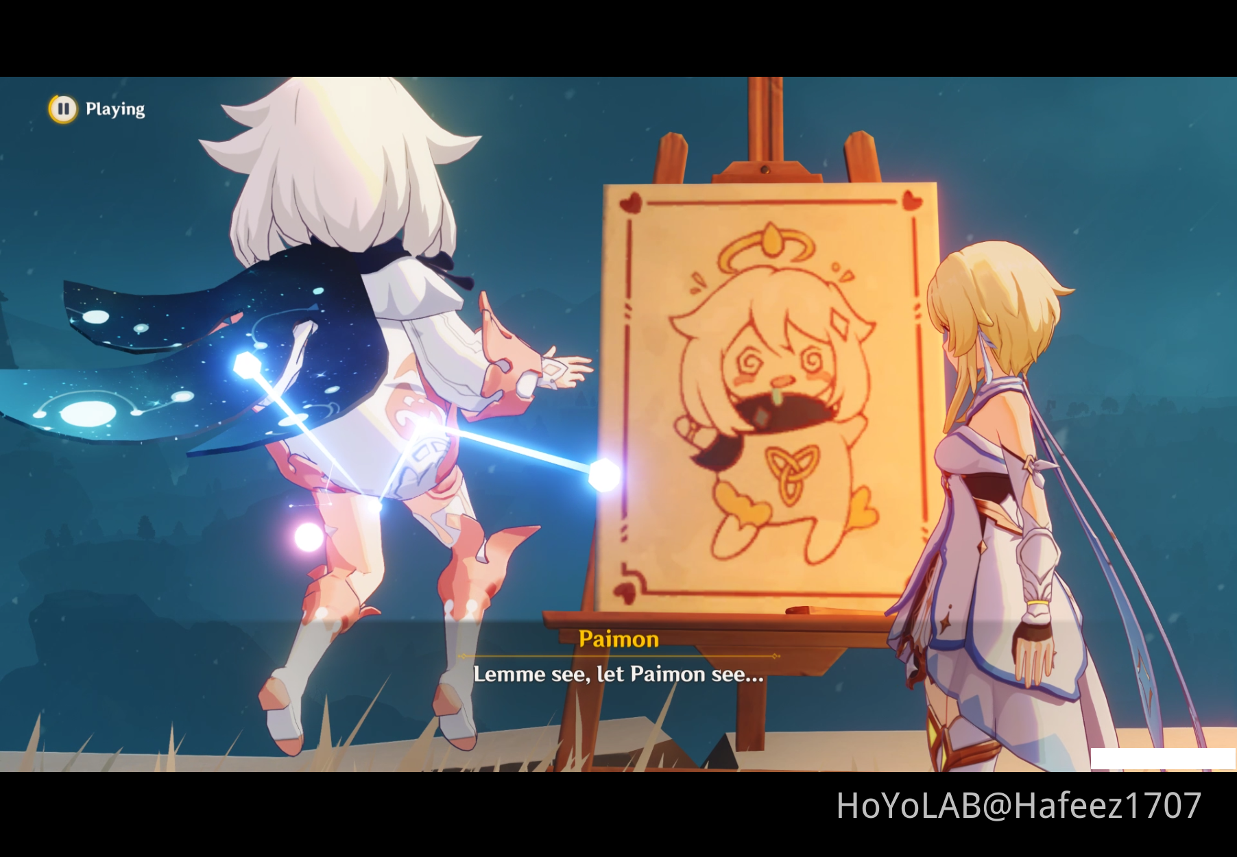 Albedo vs Hotaru/Lumine's drawing of Paimon. - HoYoverse Player Community