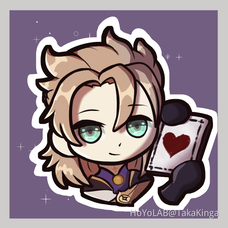 Albedo sticker - drawing Genshin Impact | HoYoLAB