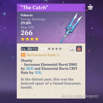 The Catch R5 obtained!! Genshin Impact | HoYoLAB