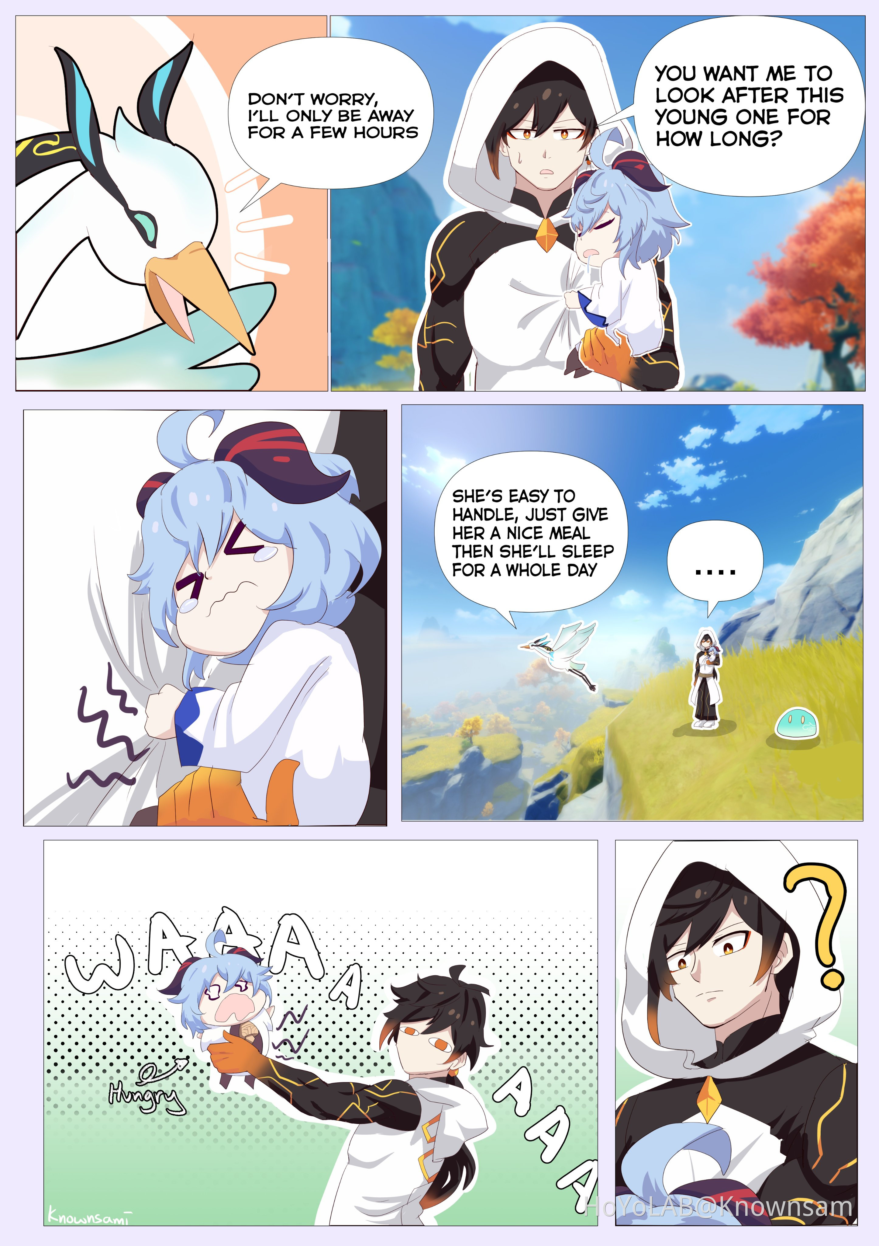 Ganyu's Babysitter Comic Genshin Impact | HoYoLAB