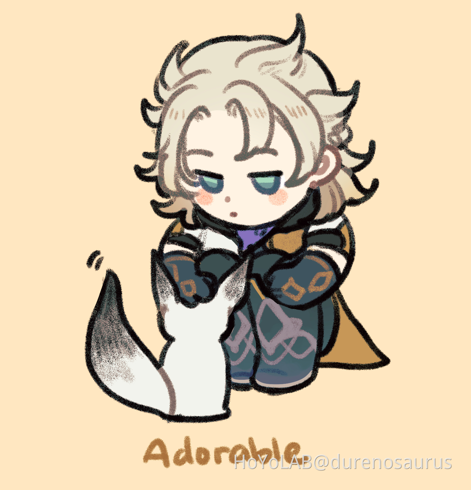 Albedo Pet Snow Fox Genshin Impact | HoYoLAB