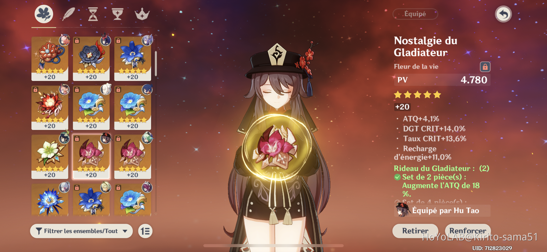 Question sûr hutao Genshin Impact | HoYoLAB