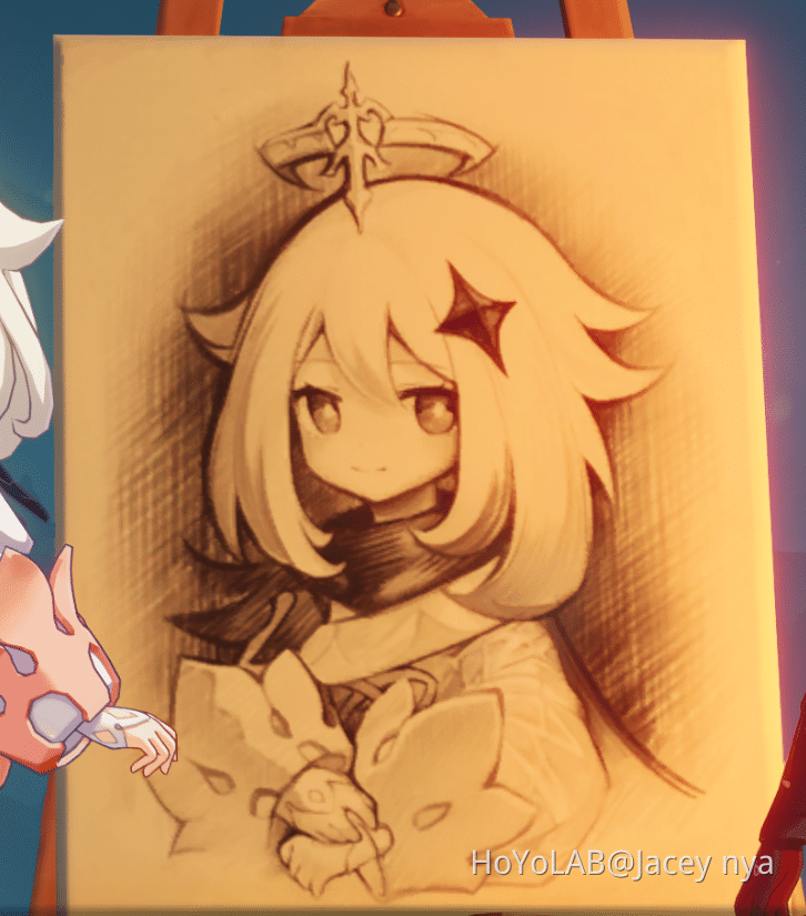 *Spoilers* Drawing paimon in the Snowstorms event Genshin Impact | HoYoLAB