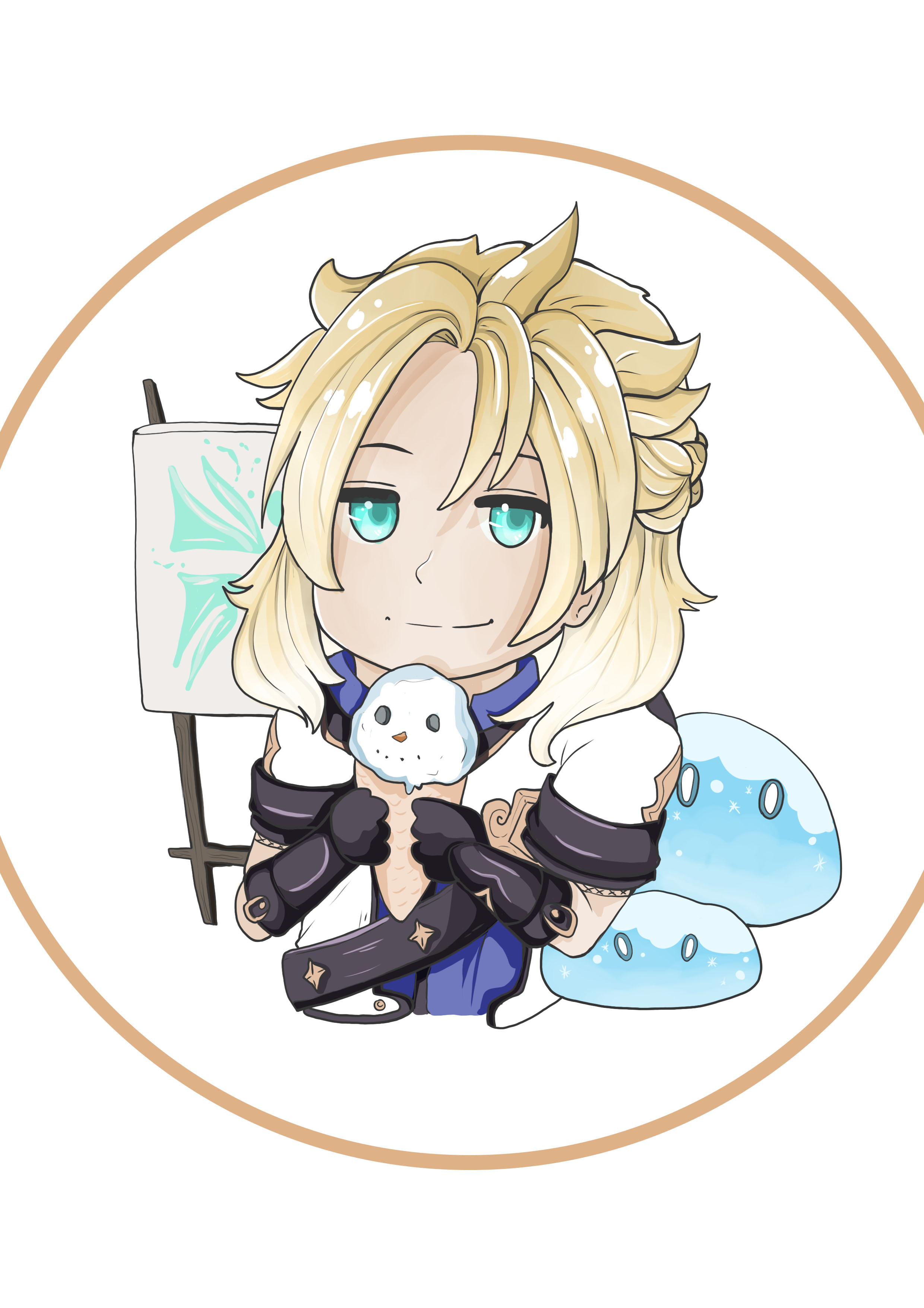 Albedo sticker fanart Genshin Impact | HoYoLAB