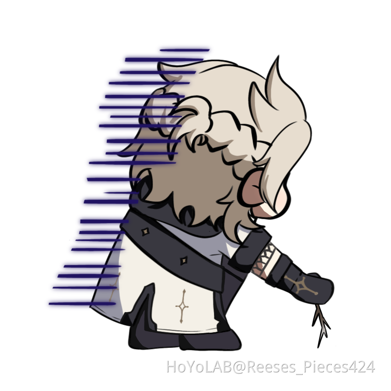 Albedo sticker contest Entry no. 2 | sulking Genshin Impact | HoYoLAB