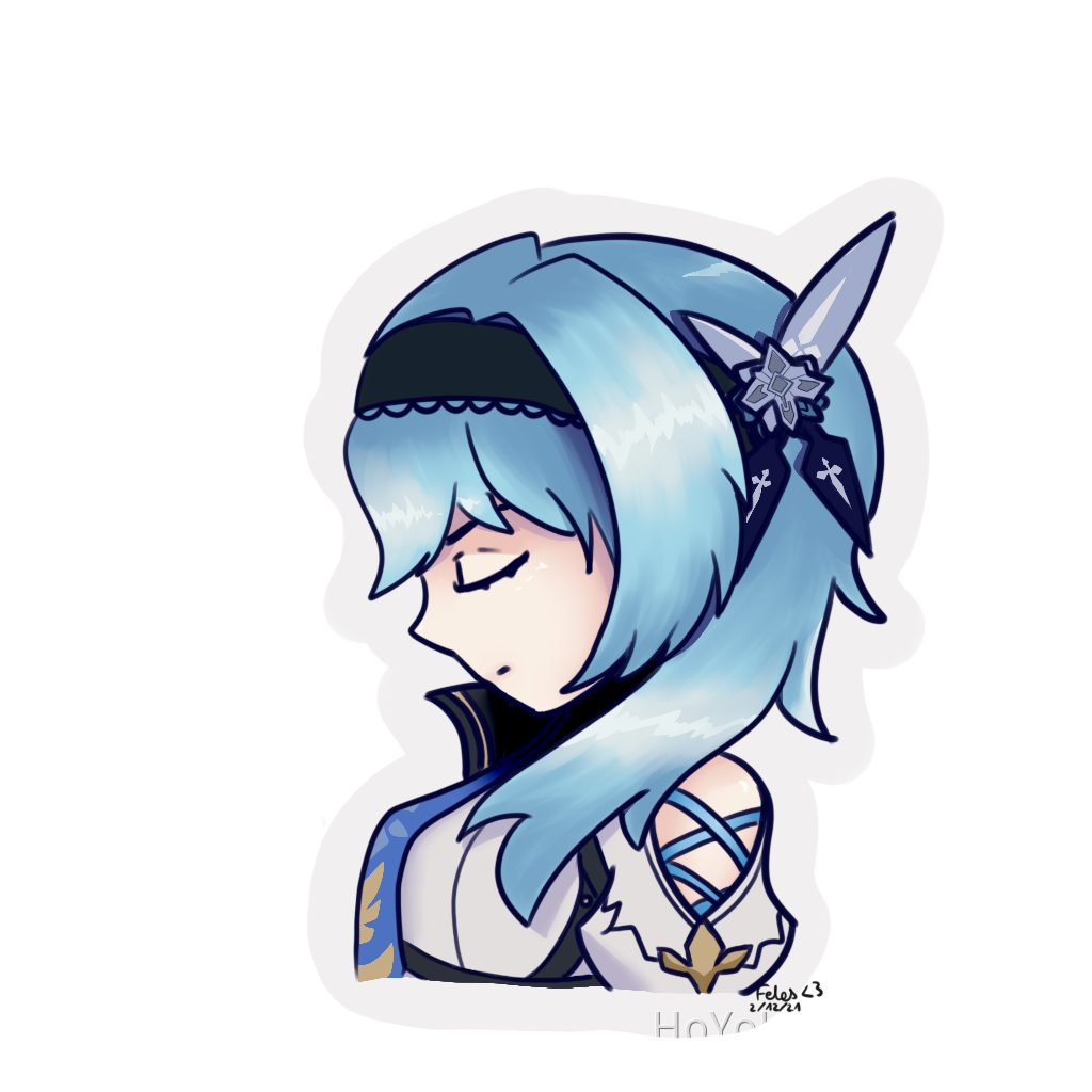 Eula sticker Genshin Impact | HoYoLAB