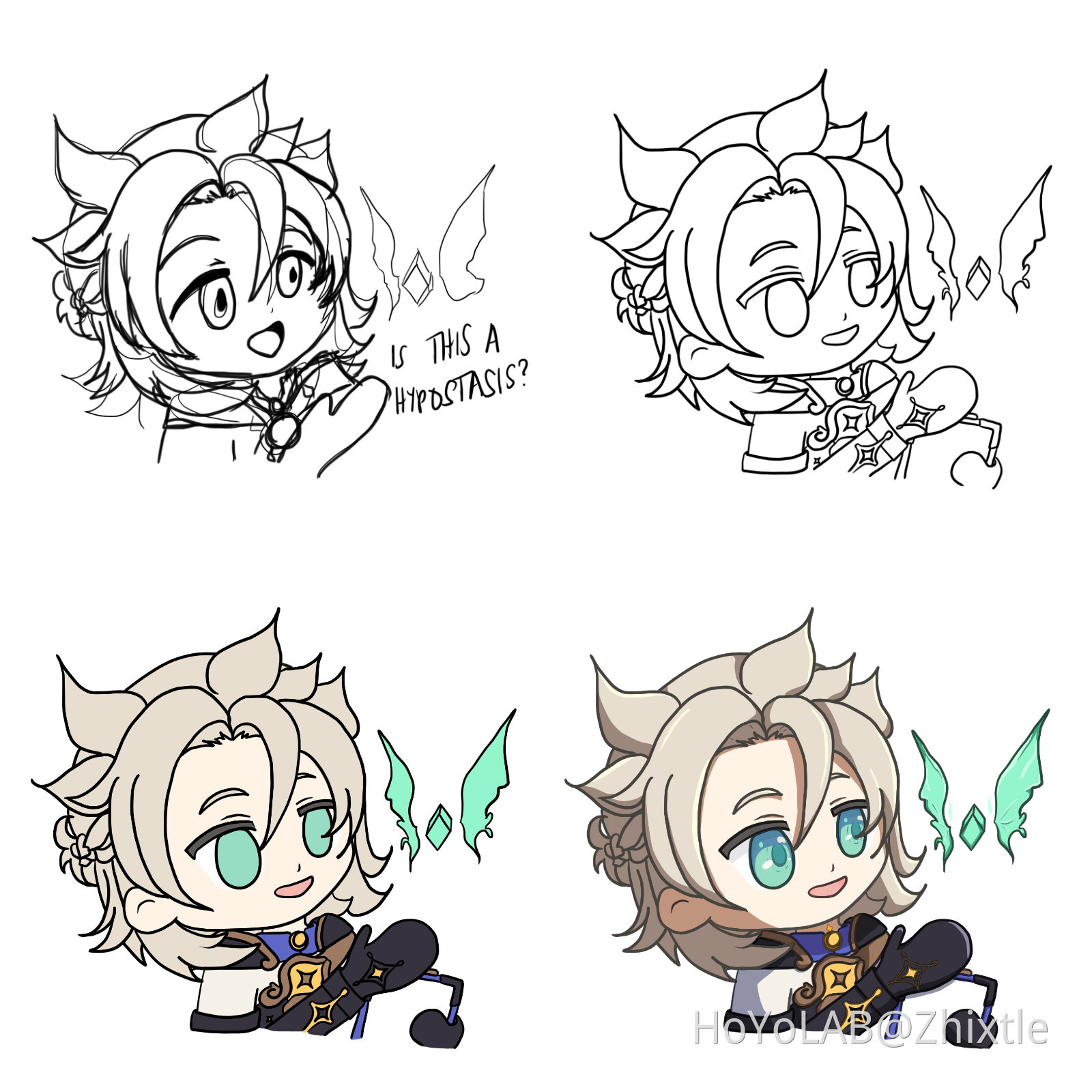 Albedo Sticker: Is this a Hypostasis? | Genshin Impact | HoYoLAB