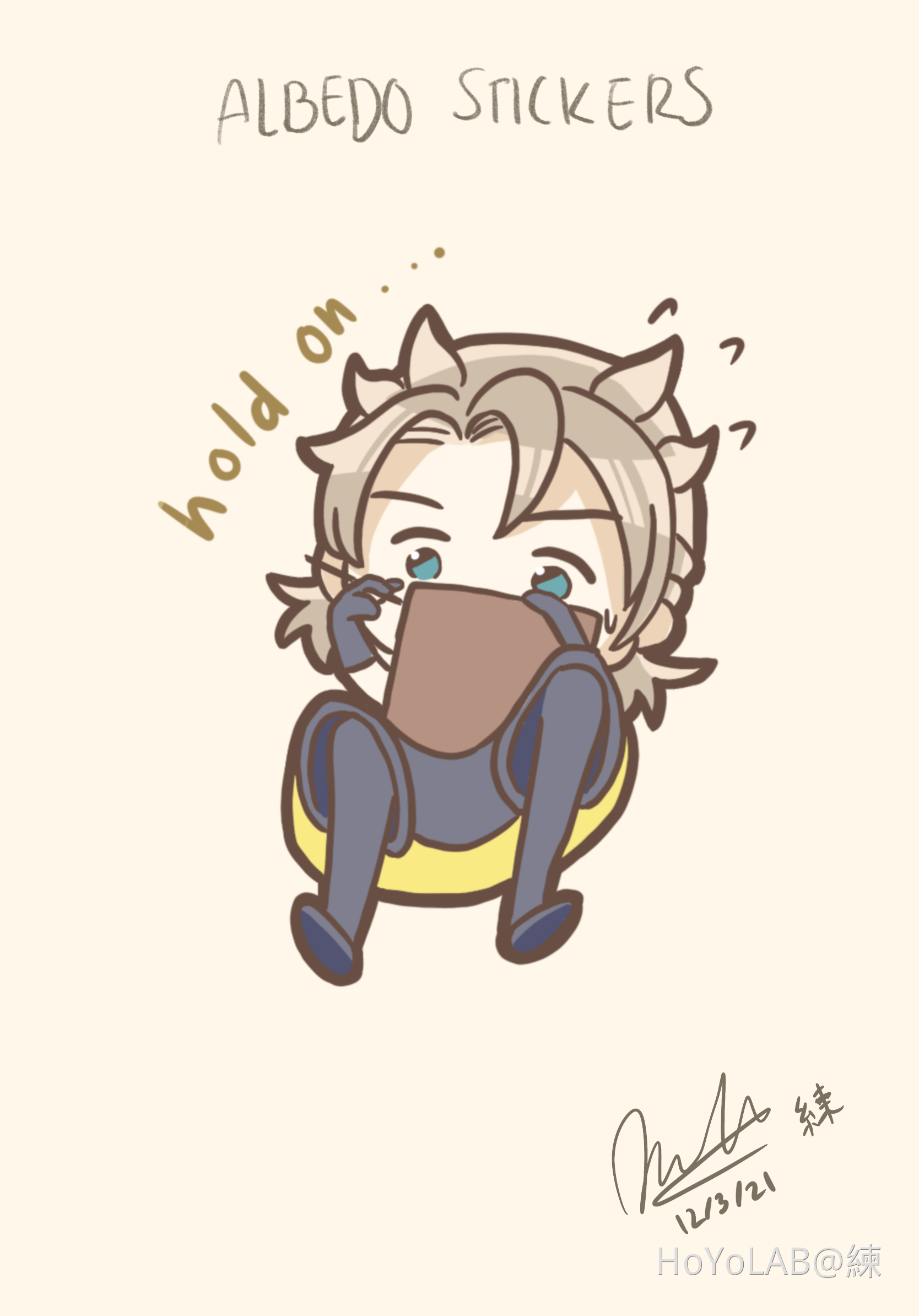 Albedo Stickers | Genshin Impact | HoYoLAB