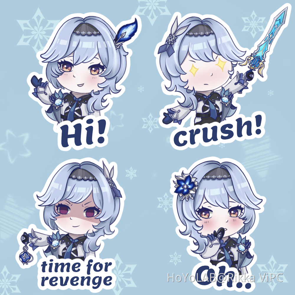Eula stickers Genshin Impact | HoYoLAB