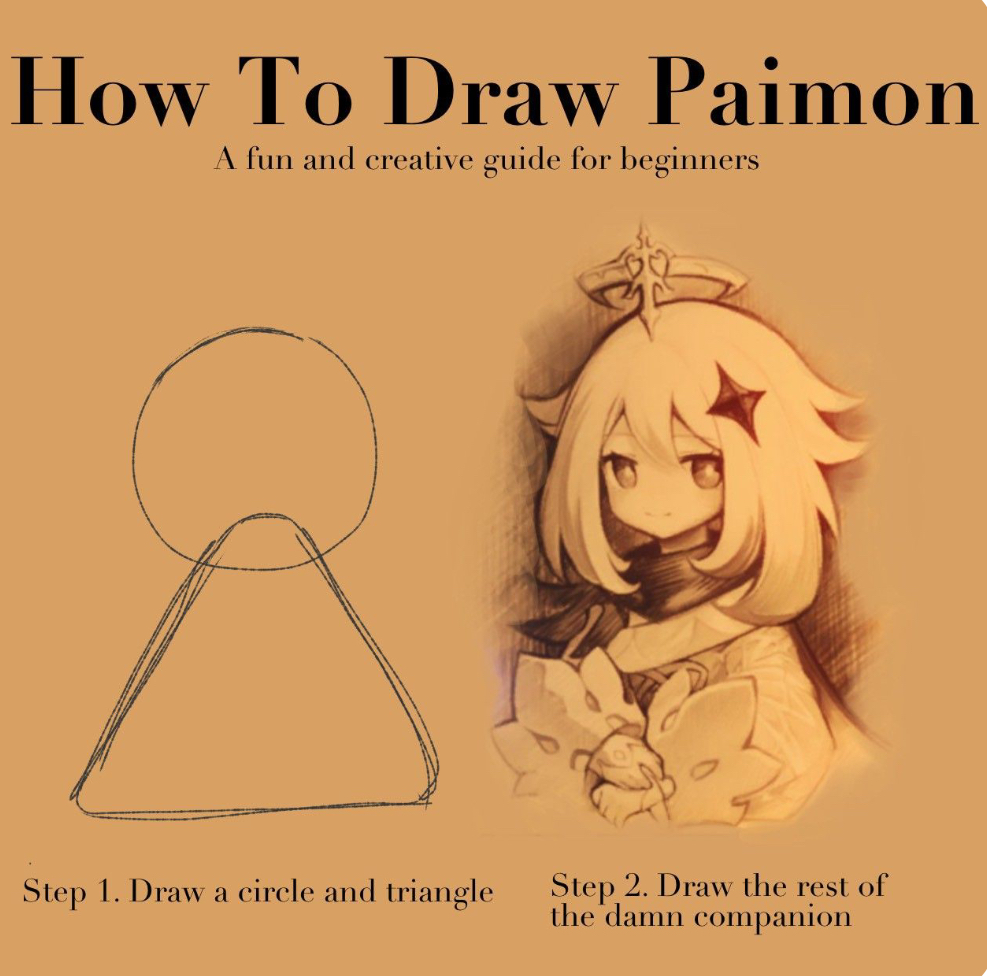 How to draw Paimon guide Genshin Impact | HoYoLAB