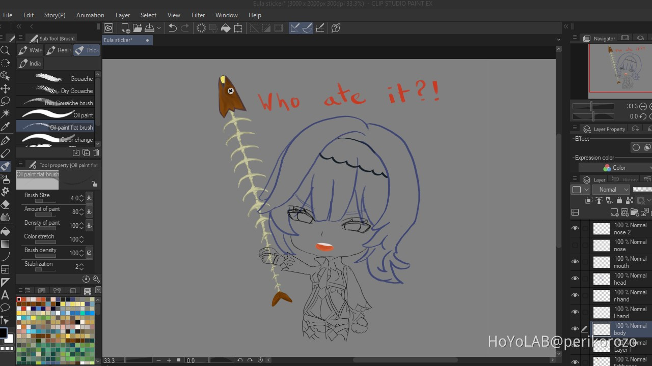 Angry Eula Sticker | Genshin Impact | HoYoLAB