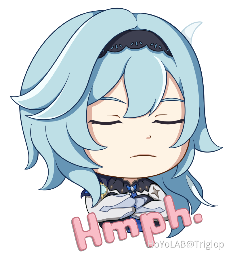 Eula Sticker - Hmph. Genshin Impact | HoYoLAB