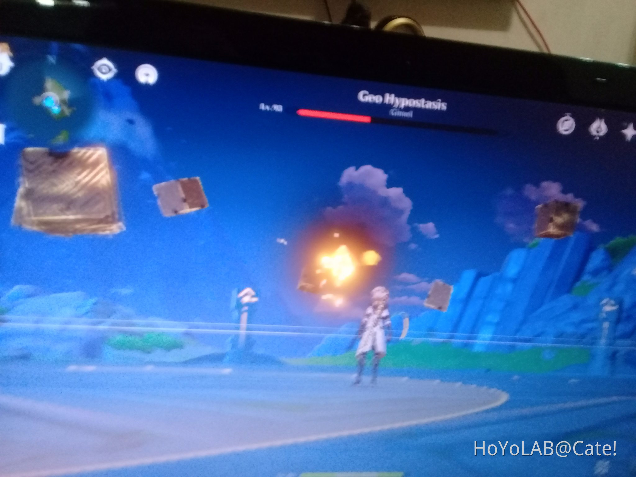 i soloed geo cube with albedo (sorry for the blur) Genshin Impact | HoYoLAB