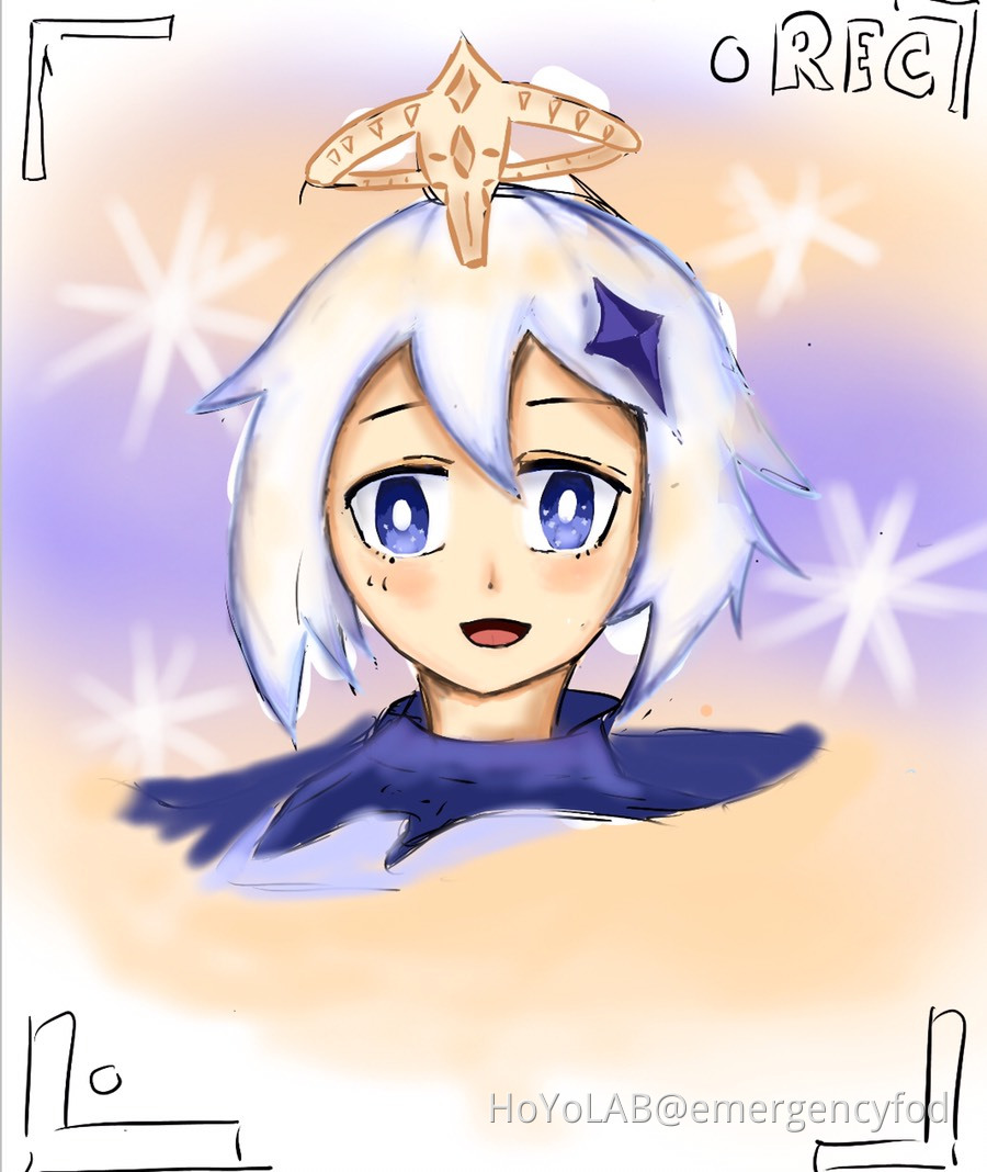 Paimon drawing Genshin Impact | HoYoLAB