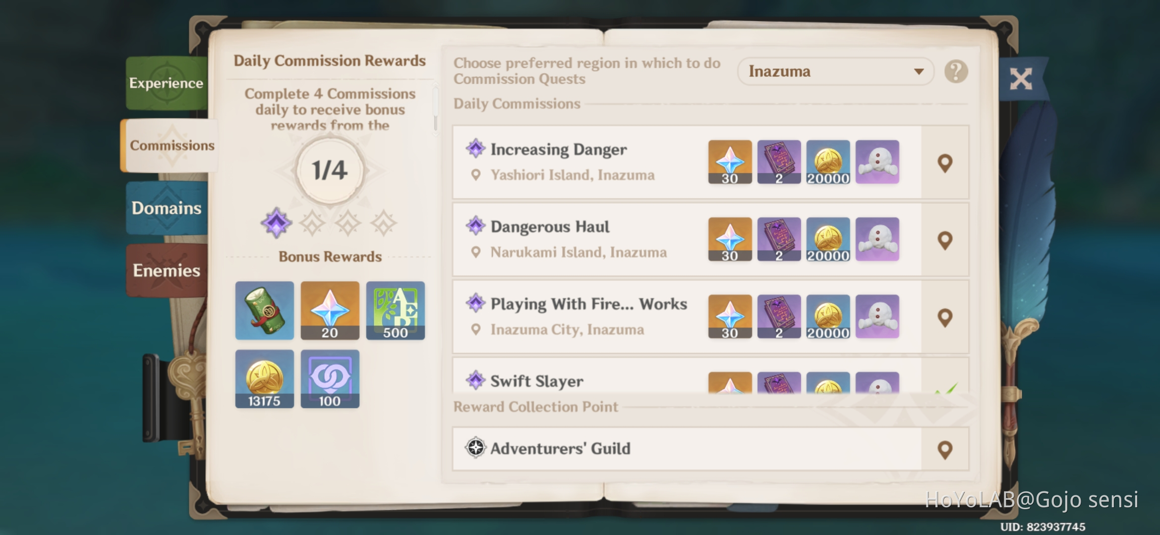 Bug mihoyo Genshin Impact | HoYoLAB