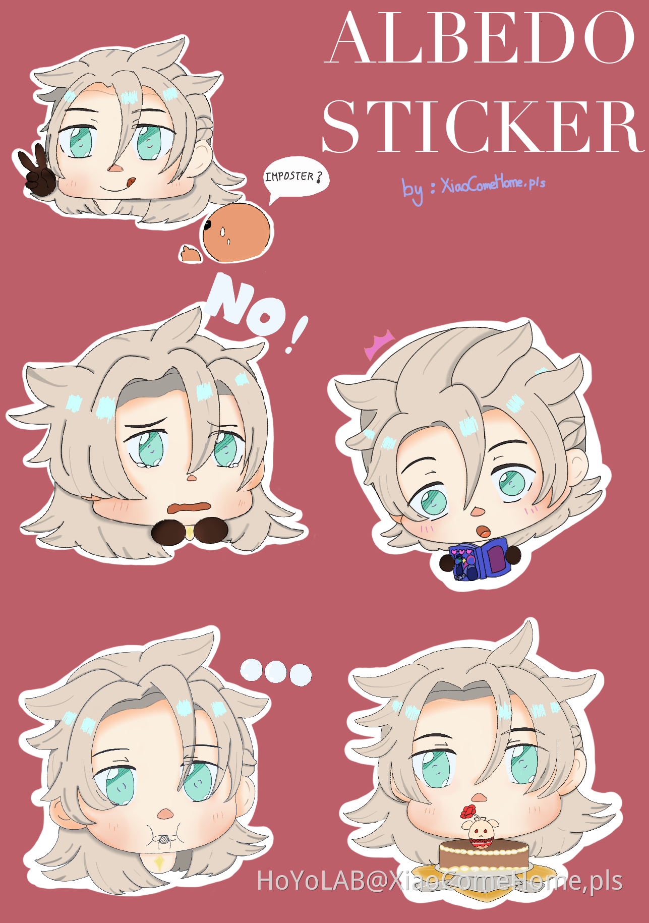 Albedo Stickers Genshin Impact | HoYoLAB