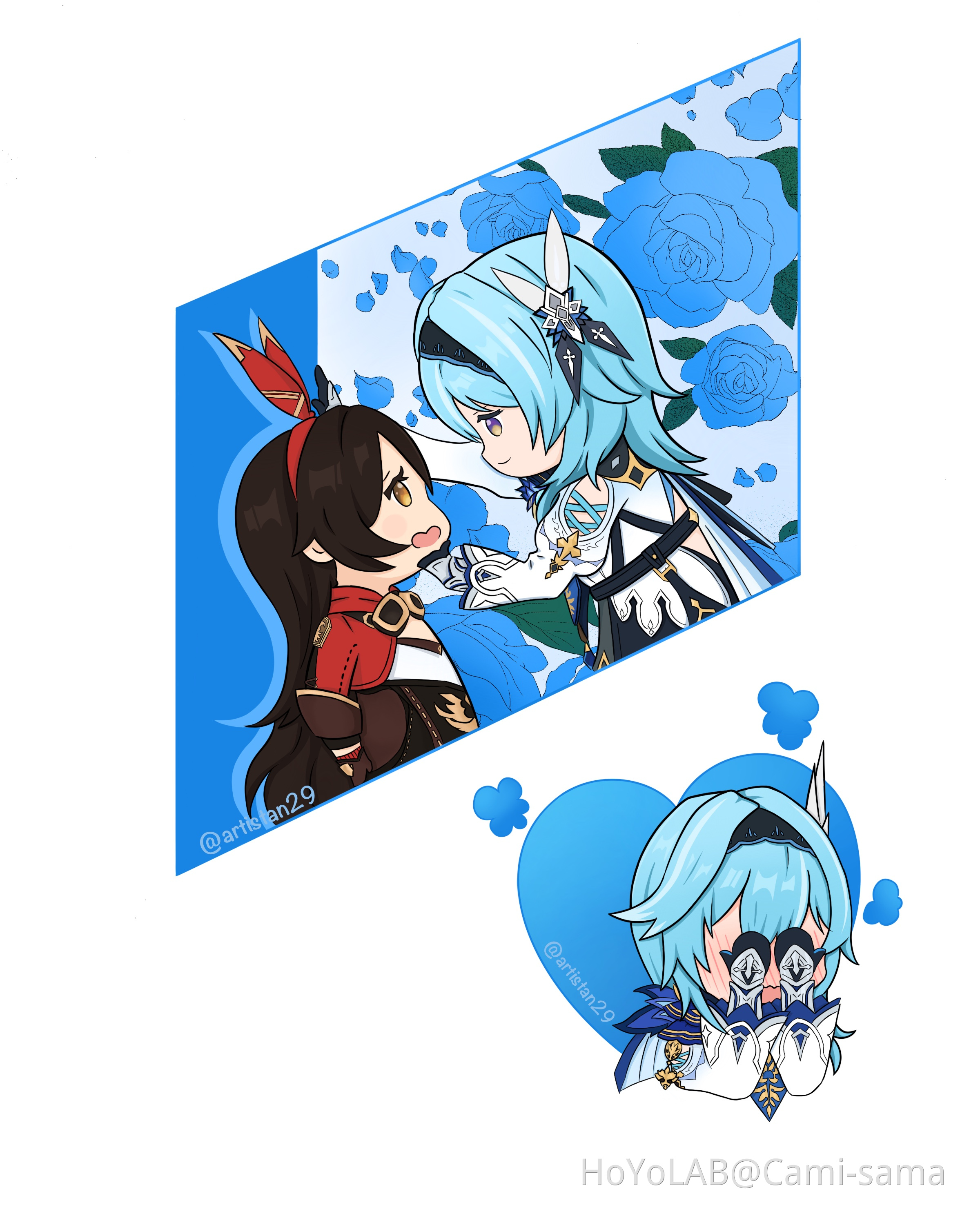 Eula Stickers: Kabedon Genshin Impact | HoYoLAB