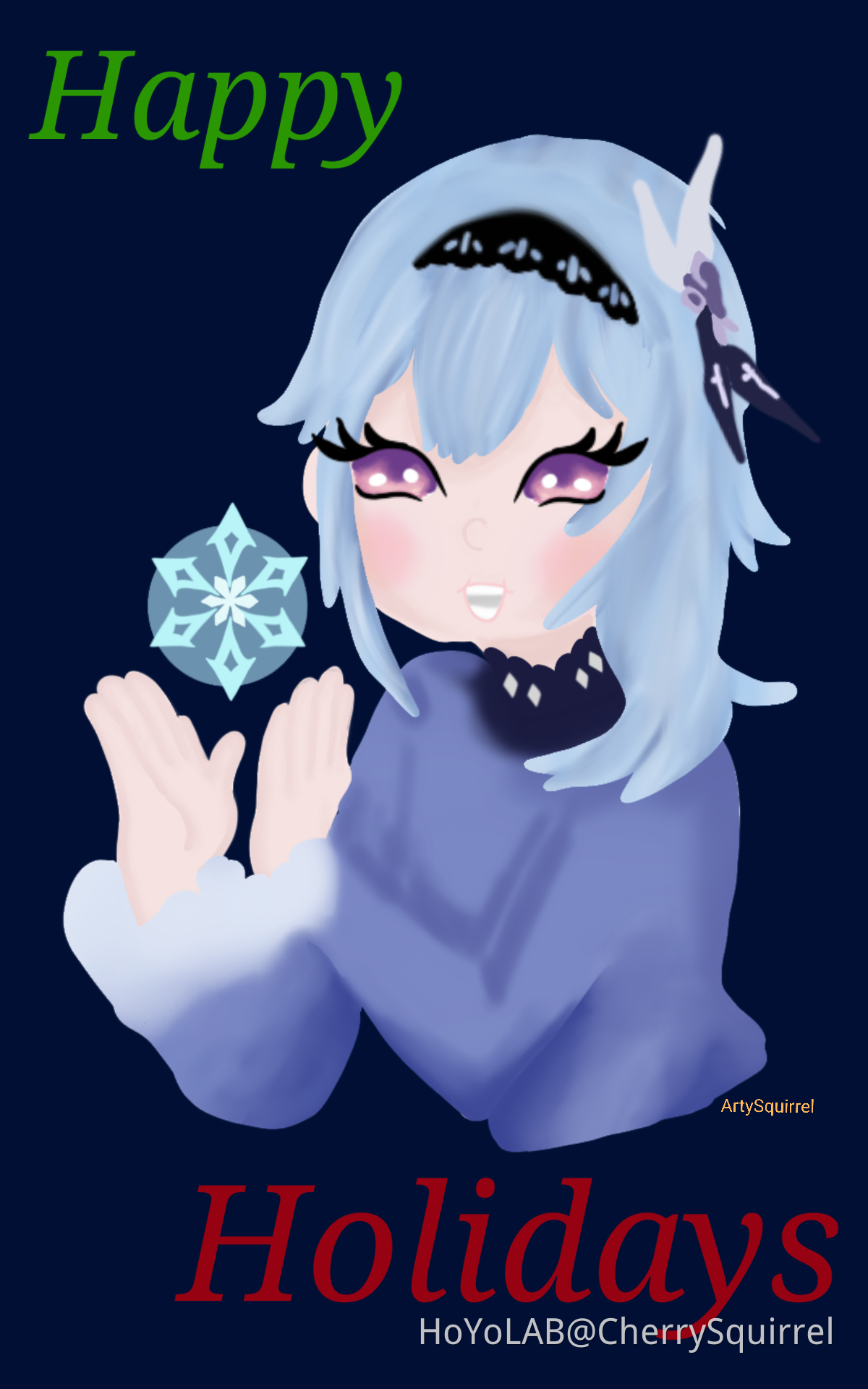 Happy Holiday's Eula Genshin Impact | HoYoLAB