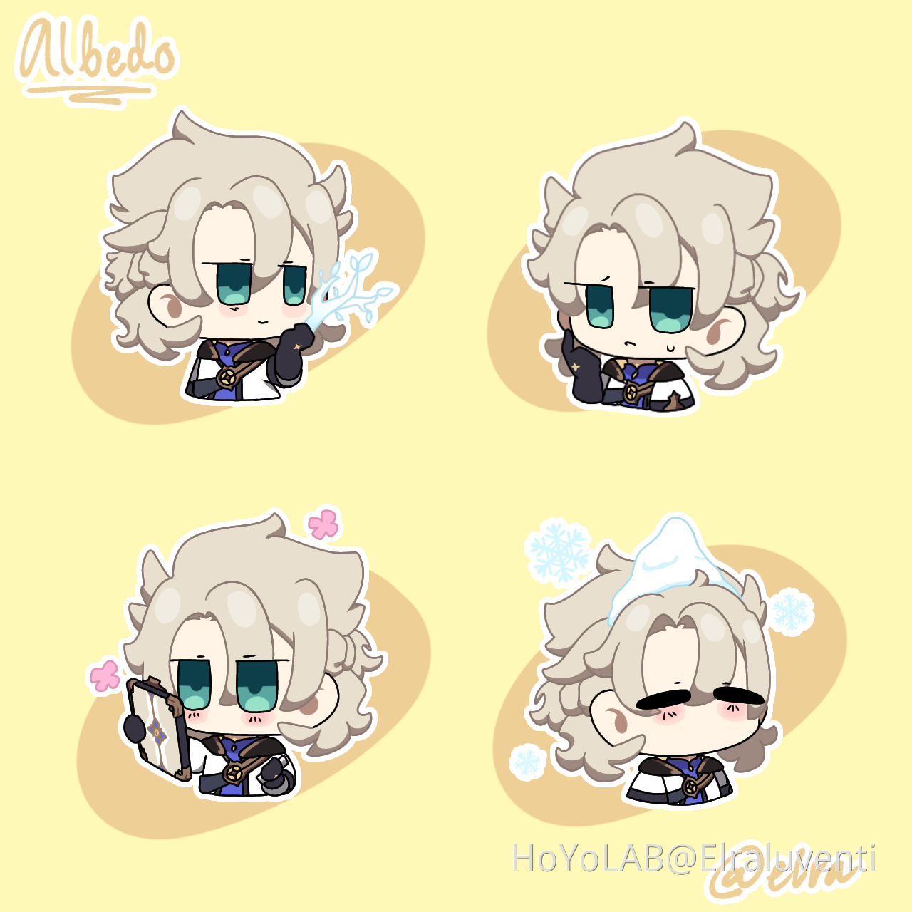 ~ Albedo Sticker Contest Entry! ~ Genshin Impact | HoYoLAB
