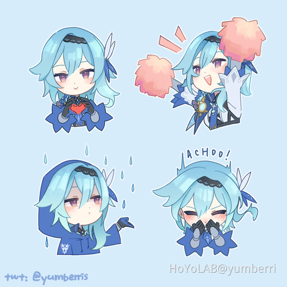 Eula Sticker Emoji Genshin Impact | HoYoLAB