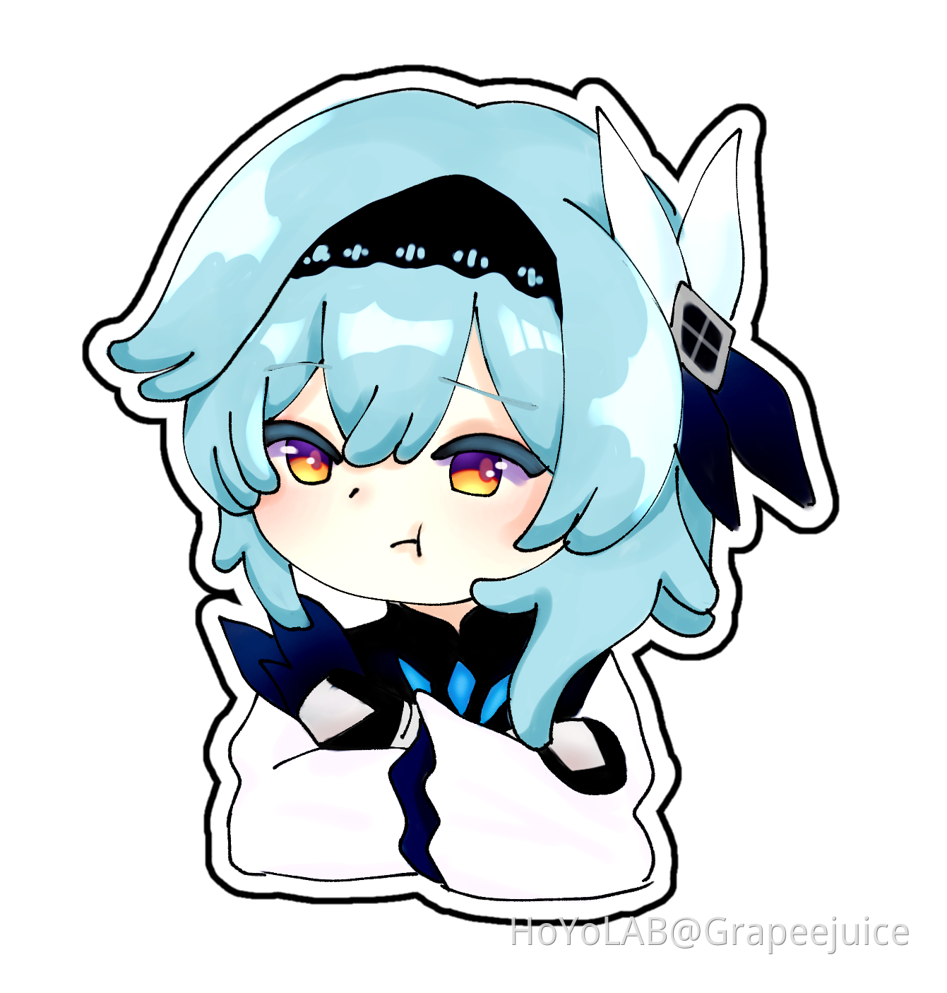 Chibi Eula pouting Genshin Impact | HoYoLAB