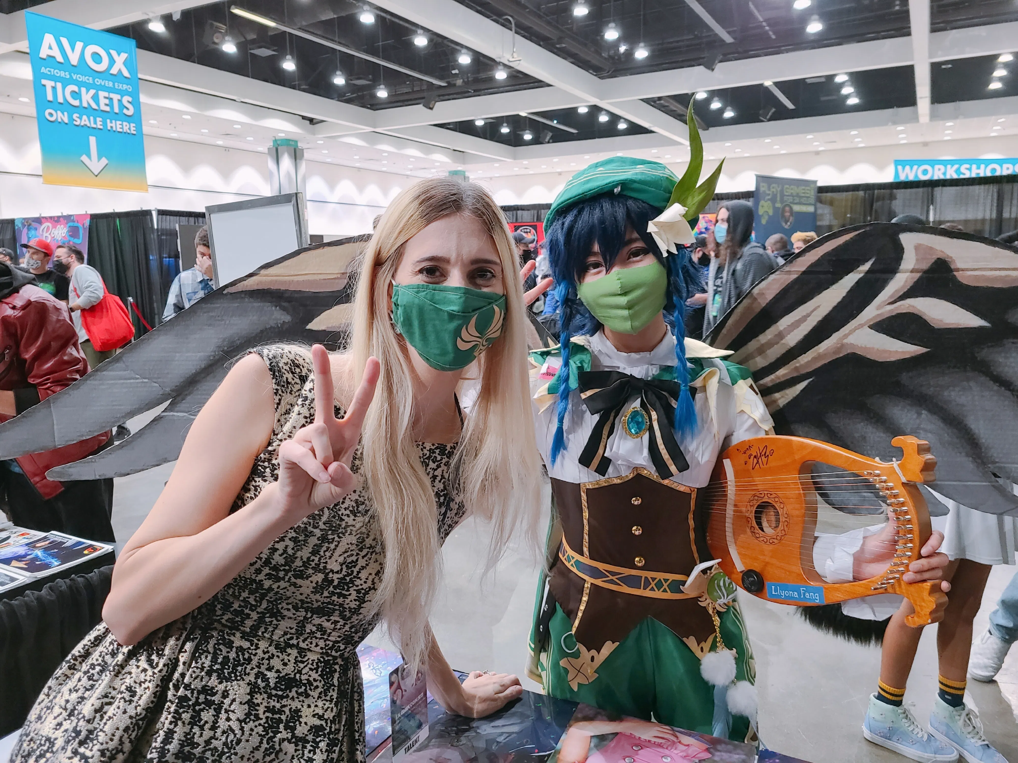 Met Erika Harlacher (Venti's English Voice Actress) at LA Comic Con ...