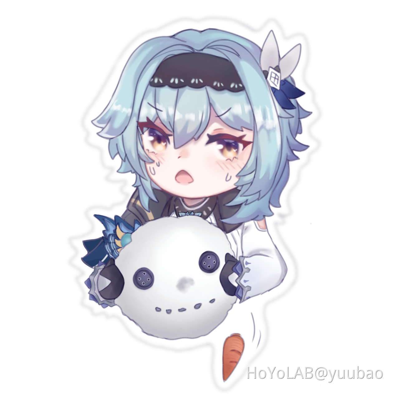 a first winter experience . eula sticker contest entry Genshin Impact ...