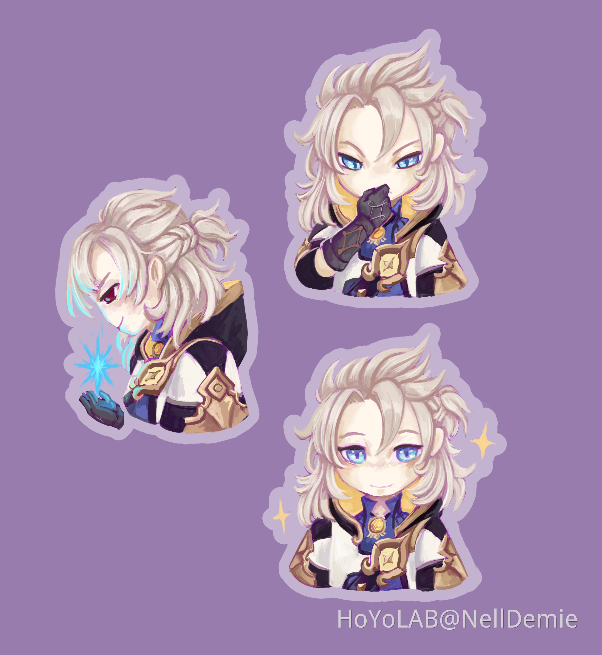 Albedo stickers? Genshin Impact | HoYoLAB