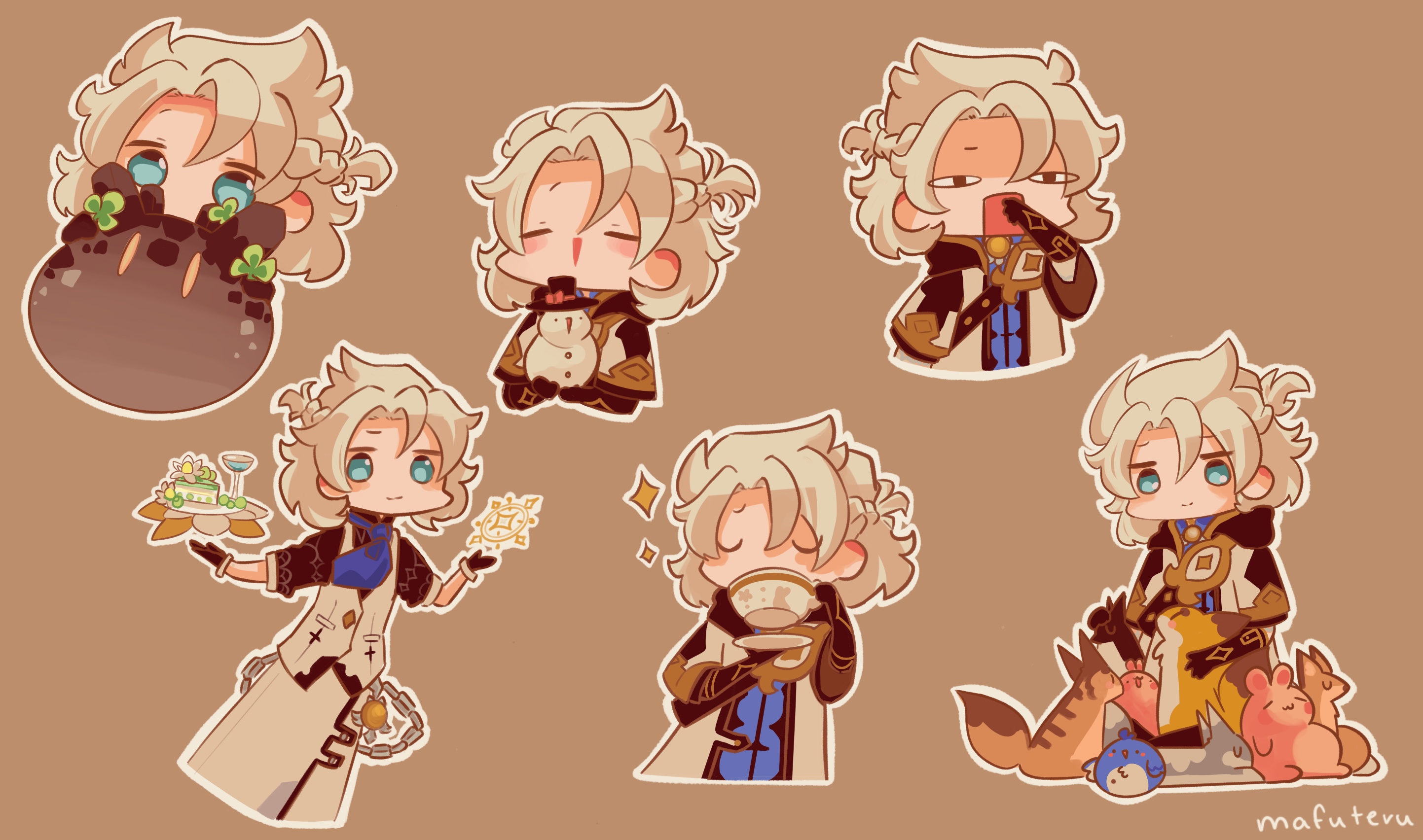 Albedo Stickers Genshin Impact | HoYoLAB