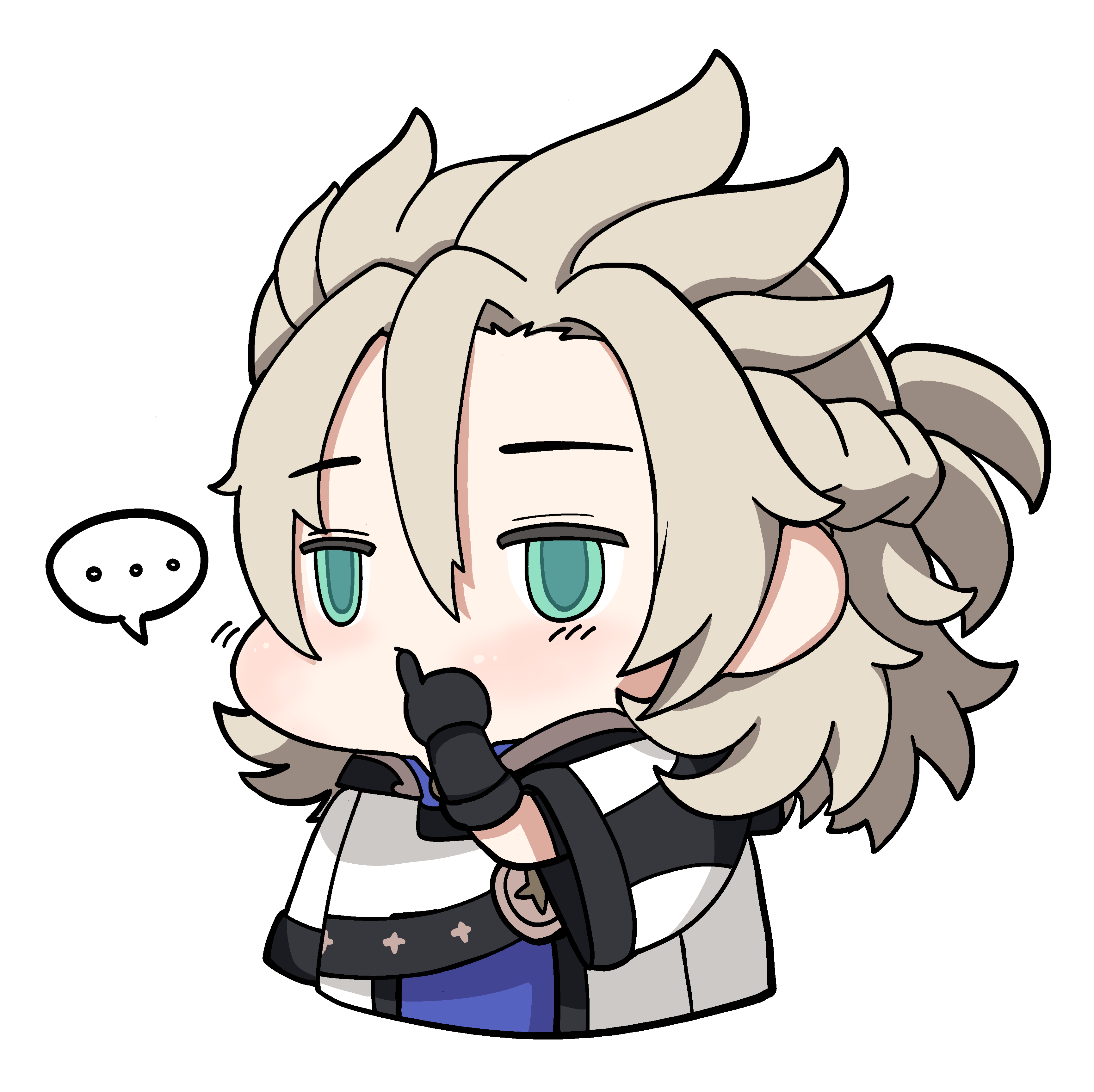 [Sticker] Albedo picking nose(?) Genshin Impact | HoYoLAB